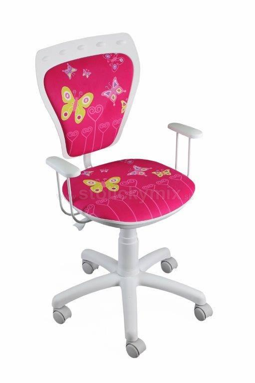 Detská otočná stolička MINISTYLE BUTTERFLY WHITE | Detské rastúce stoly ...